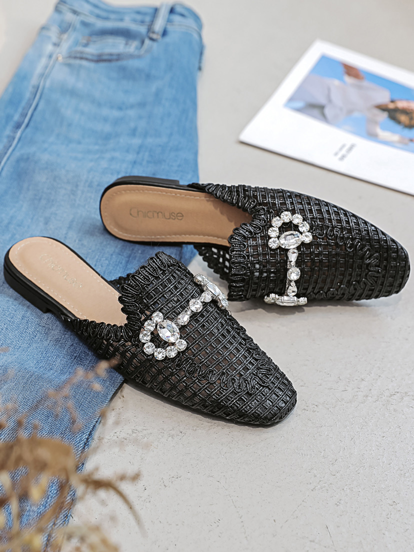 Claquette Mara noire - NICOLINO